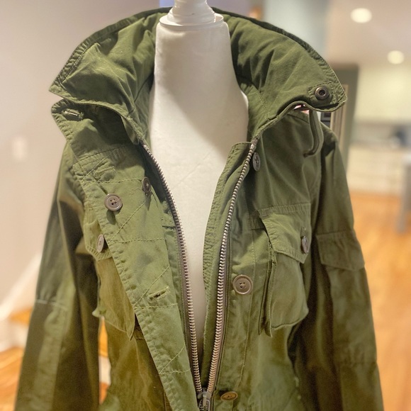 J. Crew | Jackets & Coats | J Crew Field Jacket With Hood | Poshmark
